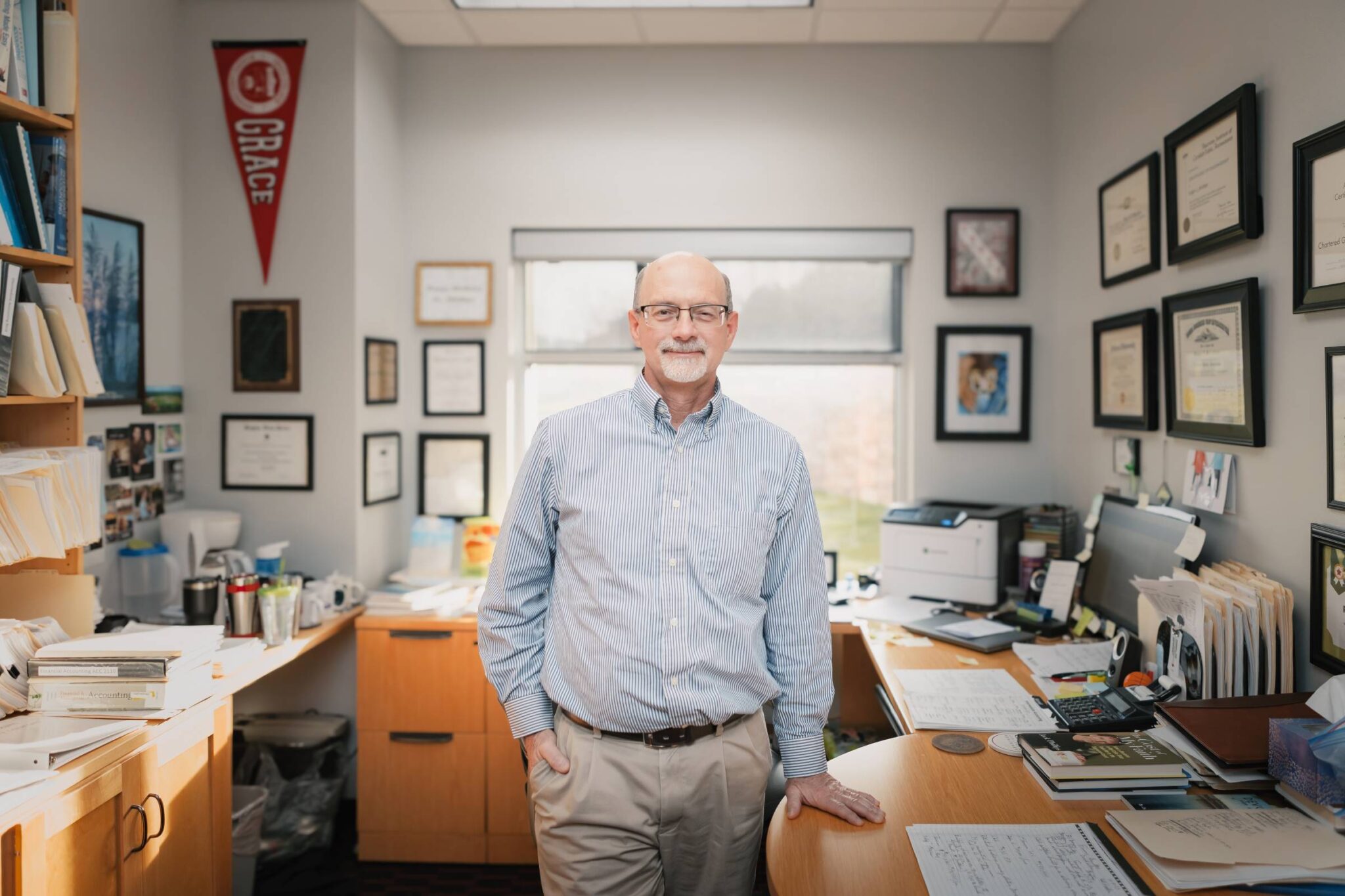 Grace College Honors Accounting Professor’s 28 Years of Service